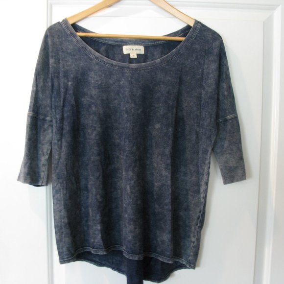 cloth & stone | Tops | Anthropology Cloth Stone Blue Mineral Wash ...